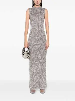 Acne Studios Sequin-embellished Knitted Maxi Dress