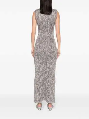 Acne Studios Sequin-embellished Knitted Maxi Dress