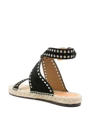 Isabel Marant Étoile Illya Eyelet Detailing Espadrilles - Black