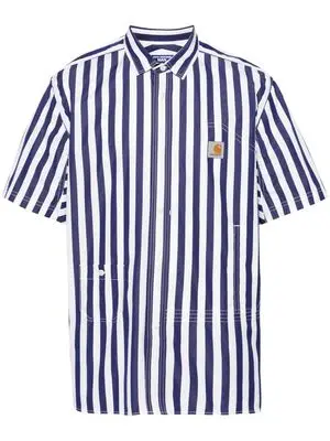 Junya Watanabe Striped Poplin Shirt - Blue