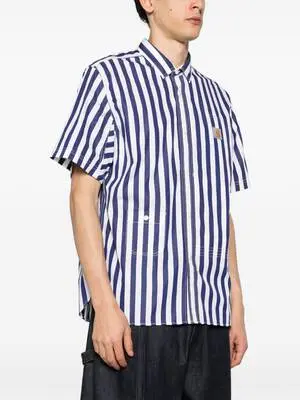 Junya Watanabe Striped Poplin Shirt - Blue
