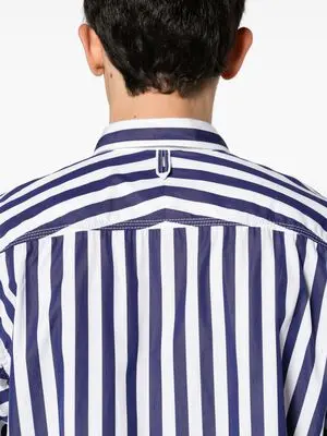 Junya Watanabe Striped Poplin Shirt - Blue