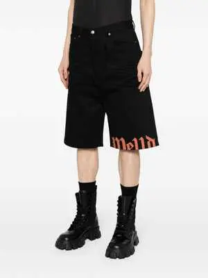 We11Done Logo-print Bermuda Shorts