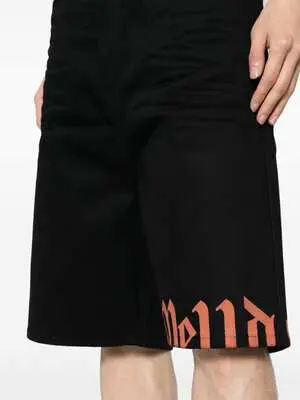 We11Done Logo-print Bermuda Shorts