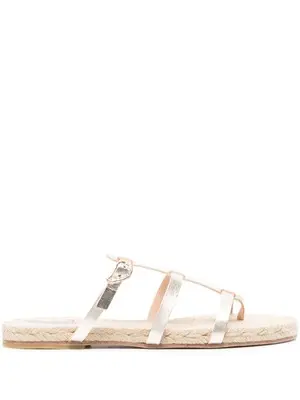 CastaÑer Milos Flat Sandals - Gold