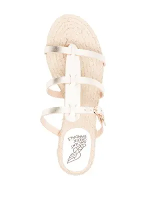 CastaÑer Milos Flat Sandals - Gold