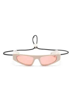 Gucci Shield-frame Sunglasses - White