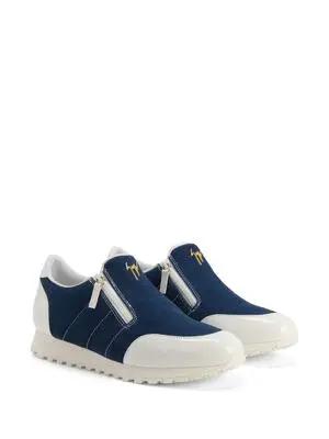 GIUSEPPE ZANOTTI Ilde Run Double-zip Low-top Sneakers - Blue