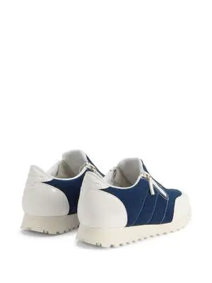 GIUSEPPE ZANOTTI Ilde Run Double-zip Low-top Sneakers - Blue