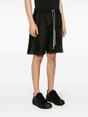 Rick Owens Semi-sheer Silk Blend Shorts