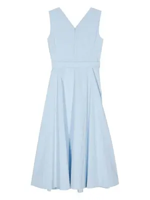 Theory Goo Crunch Flared Maxi Dress
