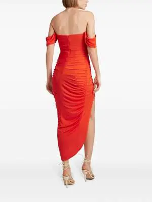 Cinq À Sept Delaney Ruched Midi Dress