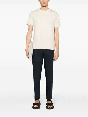 BOSS Raised-logo Cotton T-shirt - Neutrals