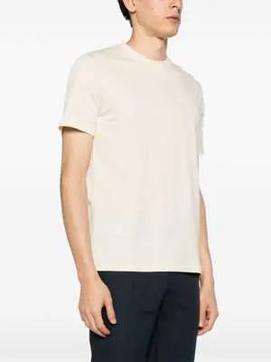 BOSS Raised-logo Cotton T-shirt - Neutrals