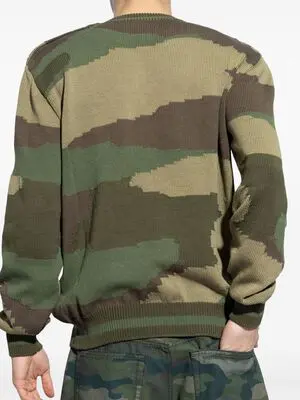 Balmain Camouflage-pattern Jumper