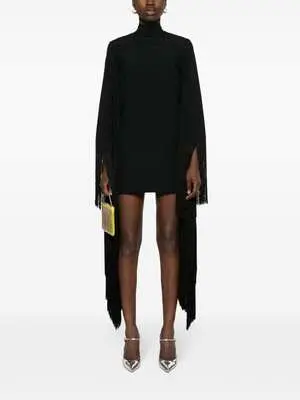 TALLER MARMO Del Mar Fringed Mini Dress - Black