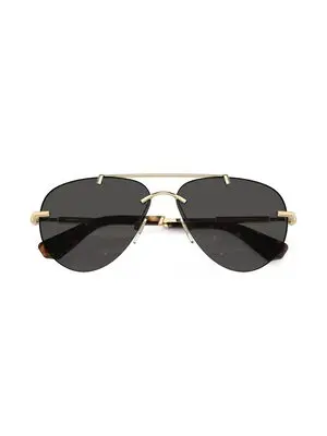 Burberry Metallic Aviator Sunglasses - Gold