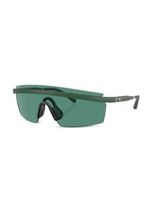 Oliver Spencer R-4 Mask Sunglasses - Green