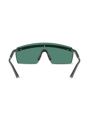 Oliver Spencer R-4 Mask Sunglasses - Green