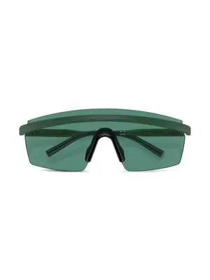 Oliver Spencer R-4 Mask Sunglasses - Green