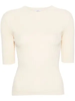 PESERICO Short-Sleeve Ribbed Jumper