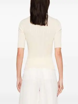 Peserico Short-sleeve Ribbed Jumper