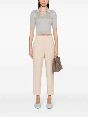 Peserico Chain-detail Tapered Trousers