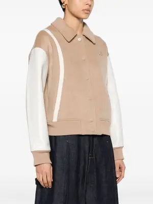 Axel Arigato Bay Wool-blend Varsity Jacket - Neutrals