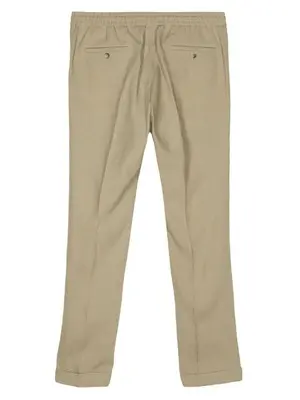 Paul Smith Drawstring-waist Linen Trousers