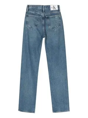 Calvin Klein High-rise Straight Jeans - Blue