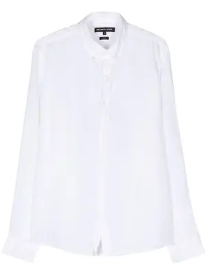 Michael Kors Long-sleeve Linen Shirt - White