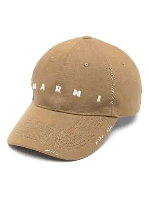 Marni Logo-embroidered Baseball Cap - Green