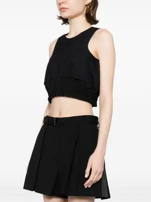 Sacai Pinstripe Crop Top
