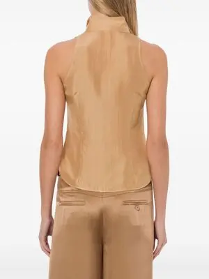 Alberta Ferretti Sleeveless Silk Shirt