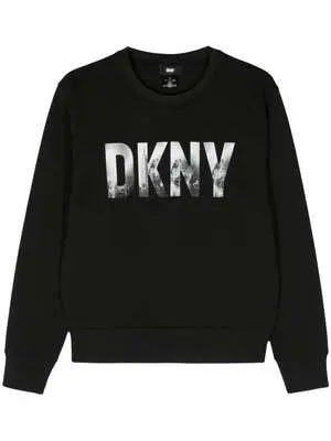 Dkny Skyline-logo Print Cotton-blend Sweatshirt