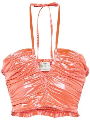 FORTE_FORTE Draped Halterneck Top