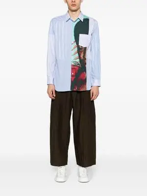 Comme Des Garçons Mixed-prints Panelled Shirt