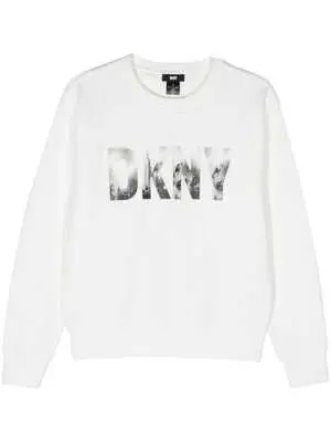 Dkny Skyline Logo-debossed Sweatshirt