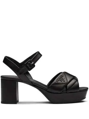 Prada Quilted Nappa Leather Sandals