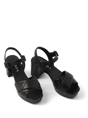 Prada Quilted Nappa Leather Sandals