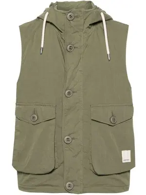 Emporio Armani Button Detailed Vests For Men