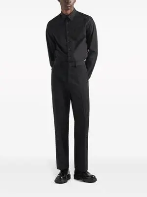Prada Triangle-logo Cotton Shirt