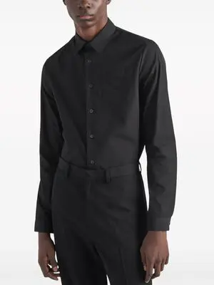Prada Triangle-logo Cotton Shirt