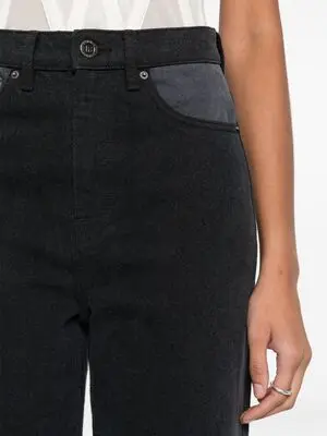 ROTATE BY BIRGER CHRISTENSEN Two-tone Tapered Jeans