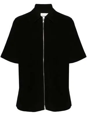 JIL SANDER Towelling Zip-up Shirt