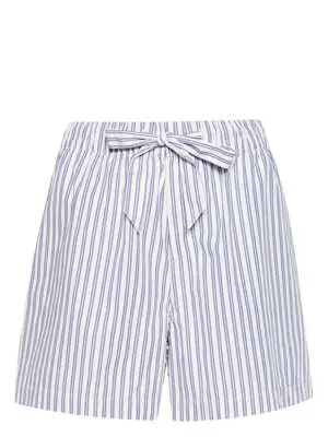 TEKLA Striped Poplin Pyjama Shorts