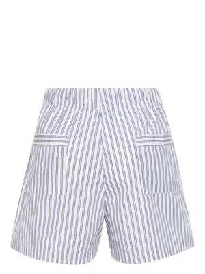TEKLA Striped Poplin Pyjama Shorts