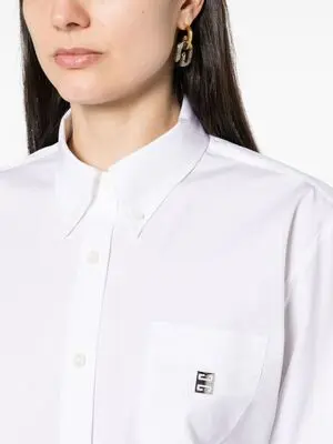 Givenchy 4g-plaque Cotton Shirt
