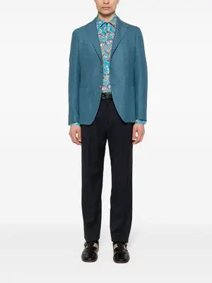 Tagliatore Knitted Single-breasted Blazer