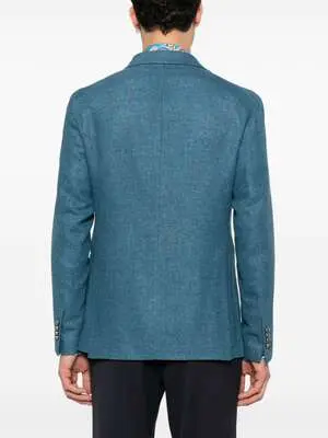 Tagliatore Knitted Single-breasted Blazer